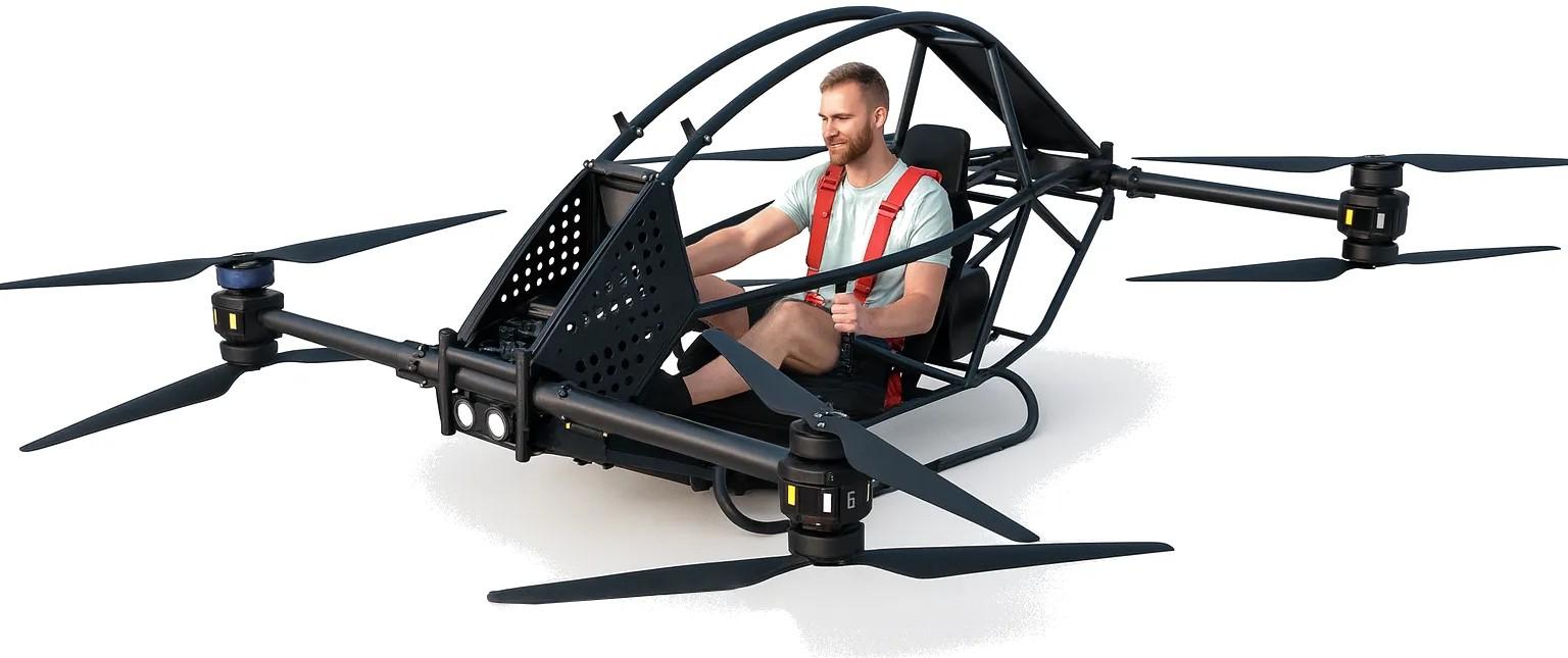 Skytech X1 | Personal eVTOL Man-Drone for Safe, Simple Flight